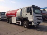 China Howo 20000L LPG Gas Tanker Truck 10 Ton Capacity Diesel Left Hand Drive for sale
