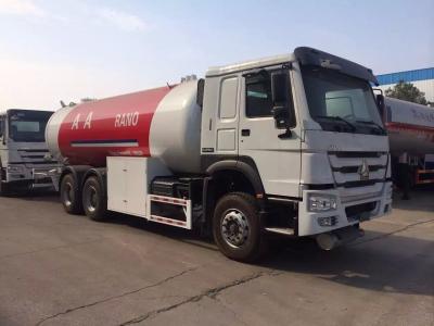 China Howo 20000L LPG Gas Tanker Truck 10 Ton Capacity Diesel Left Hand Drive for sale