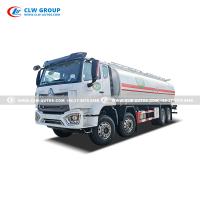 China HOWO 8×4 25,000L Fuel Tank Truck with Fuel Dispensing System for sale