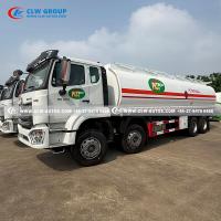 China HOWO 8×4 25,000L Fuel Tank Truck with Fuel Dispensing System for sale