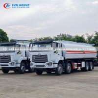 China HOWO 8×4 25,000L Fuel Tank Truck with Fuel Dispensing System for sale