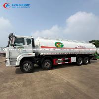 China HOWO 8×4 25,000L Fuel Tank Truck with Fuel Dispensing System for sale