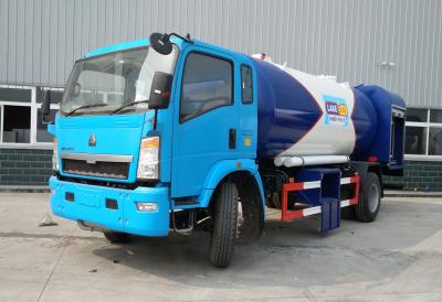 China HOWO Bobtail LPG Gas Tanker Truck 15000 Liter Capacity with 2