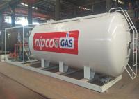 China 20m³ LPG Mobile Filling Station 10 Ton Bulk Propane Storage Tank Skid Station for sale
