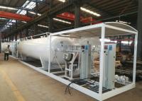 China 20m³ LPG Mobile Filling Station 10 Ton Bulk Propane Storage Tank Skid Station for sale