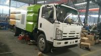 China 6MT Isuzu Road Cleaning Vacuum Sweeper Truck - 6000L Water Tank, 60,000 m²/h Cleaning Capacity for sale