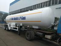 China 18MT LPG Road Tanker 40.5 CBM Capacity 2-Axle Trailer for Gas Transport for sale