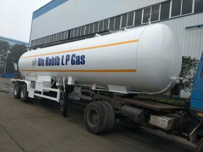 China 18MT LPG Road Tanker 40.5 CBM Capacity 2-Axle Trailer for Gas Transport for sale