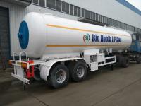 China 18MT LPG Road Tanker 40.5 CBM Capacity 2-Axle Trailer for Gas Transport for sale