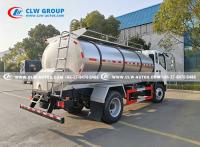 China HOWO 8000L Stainless Steel Insulated Milk Tank Truck for Milk Transport for sale