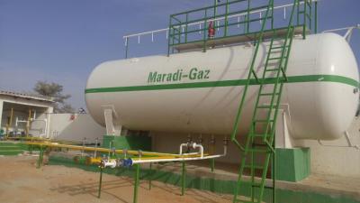 China 20MT 50m3 LPG Storage Tank Propane Gas Station for Cylinder Filling 4 Nozzles for sale