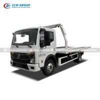China Dongfeng Dolica 4-Ton Recovery Flatbed Wrecker Tow Truck 6m Tilt Tray for sale