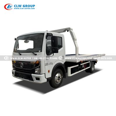 China Dongfeng Dolica 4-Ton Recovery Flatbed Wrecker Tow Truck 6m Tilt Tray for sale