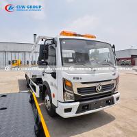 China Dongfeng Dolica 4-Ton Recovery Flatbed Wrecker Tow Truck 6m Tilt Tray for sale