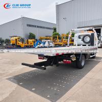 China Dongfeng Dolica 4-Ton Recovery Flatbed Wrecker Tow Truck 6m Tilt Tray for sale