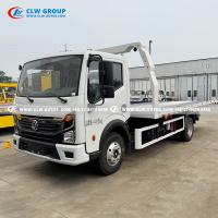 China Dongfeng Dolica 4-Ton Recovery Flatbed Wrecker Tow Truck 6m Tilt Tray for sale