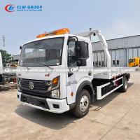 China Dongfeng Dolica 4-Ton Recovery Flatbed Wrecker Tow Truck 6m Tilt Tray for sale