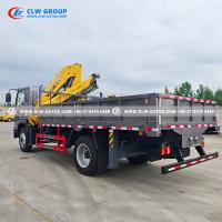 China Sinotruk HOWO 4x2 5-Ton Knuckle Boom Crane Truck with 360° Rotation and 4.5m Cargo Box for Algeria for sale