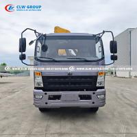 China Sinotruk HOWO 4x2 5-Ton Knuckle Boom Crane Truck with 360° Rotation and 4.5m Cargo Box for Algeria for sale
