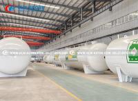 China 50CBM 25Ton Carbon Steel Horizontal LPG Storage Tank for Conakry Guinea for sale