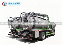 China I-SUZU 13m³ Sewer Cleaning Truck with SK-30S Water-Ring Vacuum Pump for sale
