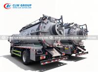 China I-SUZU 13m³ Sewer Cleaning Truck with SK-30S Water-Ring Vacuum Pump for sale