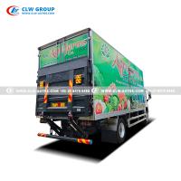 China I-SUZU 10Ton Refrigerated Truck with 2000KG Hydraulic Tailgate for sale