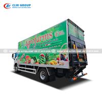 China I-SUZU 10Ton Refrigerated Truck with 2000KG Hydraulic Tailgate for sale