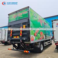 China I-SUZU 10Ton Refrigerated Truck with 2000KG Hydraulic Tailgate for sale