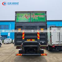 China I-SUZU 10Ton Refrigerated Truck with 2000KG Hydraulic Tailgate for sale