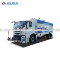 China ISUZU FVR 4x2 12m³ Sweeper Truck with 240HP Euro VI Engine, Full-Width Magnetic Strip, and 65km/h Sweeping Speed for Highways & Airports for sale