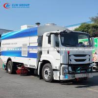 China ISUZU FVR 4x2 12m³ Sweeper Truck with 240HP Euro VI Engine, Full-Width Magnetic Strip, and 65km/h Sweeping Speed for Highways & Airports for sale