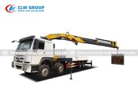 China Sinotruk HOWO 8x4 20-Ton Knuckle Boom Crane Truck with 360° Rotation and Multi-Segment Articulated Folding Boom for sale