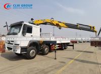 China Sinotruk HOWO 8x4 20-Ton Knuckle Boom Crane Truck with 360° Rotation and Multi-Segment Articulated Folding Boom for sale