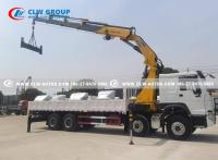 China Sinotruk HOWO 8x4 20-Ton Knuckle Boom Crane Truck with 360° Rotation and Multi-Segment Articulated Folding Boom for sale
