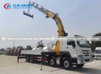 China Sinotruk HOWO 8x4 20-Ton Knuckle Boom Crane Truck with 360° Rotation and Multi-Segment Articulated Folding Boom for sale