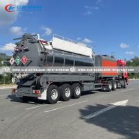 China 25m³ 316 Stainless Steel Vacuum Tank Semi-Trailer with Italian JUROP PVT700 Vacuum Pump and High-Pressure Washing System for sale
