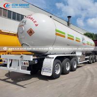 China Tri-Axle 60m³ LPG Tanker Trailer with Q345R Steel Tank and USA CORKEN Pump for Bulk Gas Distribution for sale