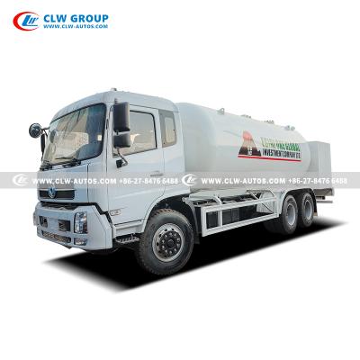 China Dongfeng Tianjin 6x4 10-Ton CNG Transport Truck with Comprehensive Safety Systems for Heavy-Duty Gas Delivery for sale