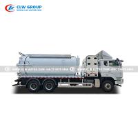 China 15m³ CNG Vacuum Sewage Suction Truck with Jurop Vacuum Pump for Municipal Sewer Dredging for sale