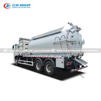 China 15m³ CNG Vacuum Sewage Suction Truck with Jurop Vacuum Pump for Municipal Sewer Dredging for sale