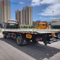 China Sinotruk HOWO 4x2 6-Ton Flatbed Wrecker with 5-Ton Winch and Multi-Valve Control Tow Truck for sale