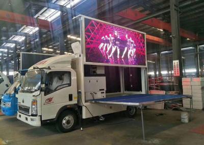 China P5 LED Billboard Truck with 9.6m² Mobile Stage and Three-Sided Display - 64kW Diesel Engine for sale