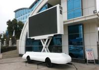 China P5 P6 LED Billboard Truck with Lifting Screen - 5500 cd/m² Brightness, 1000 W/m² Power Consumption for sale