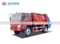 China FAW Jiefang Tiger VH 4x2 8m³ Compactor Garbage Truck with PLC Hydraulic Control and High-Pressure Hydraulic Compaction for sale