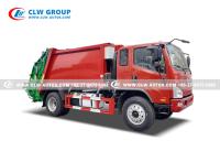 China FAW Jiefang Tiger VH 4x2 8m³ Compactor Garbage Truck with PLC Hydraulic Control and High-Pressure Hydraulic Compaction for sale