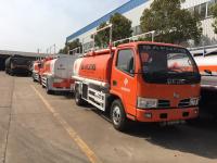 China Dongfeng 5000L Gasoline Delivery Truck 5 Ton Fuel Refill Tanker with Dispenser for sale