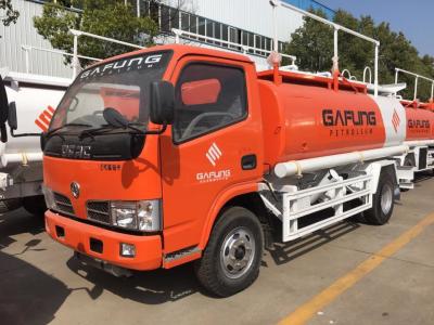 China Dongfeng 5000L Gasoline Delivery Truck 5 Ton Fuel Refill Tanker with Dispenser for sale