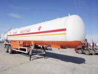 China 20T Propane Transport Trailer 40000 Liter Horizontal Bullet LPG Delivery Tanker for sale