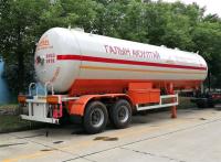 China 20T Propane Transport Trailer 40000 Liter Horizontal Bullet LPG Delivery Tanker for sale